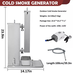 Anman Cold Smoke Generator 5l Stainless Steel Hot Smoker Smoker Pellet Bbq | Wayfair